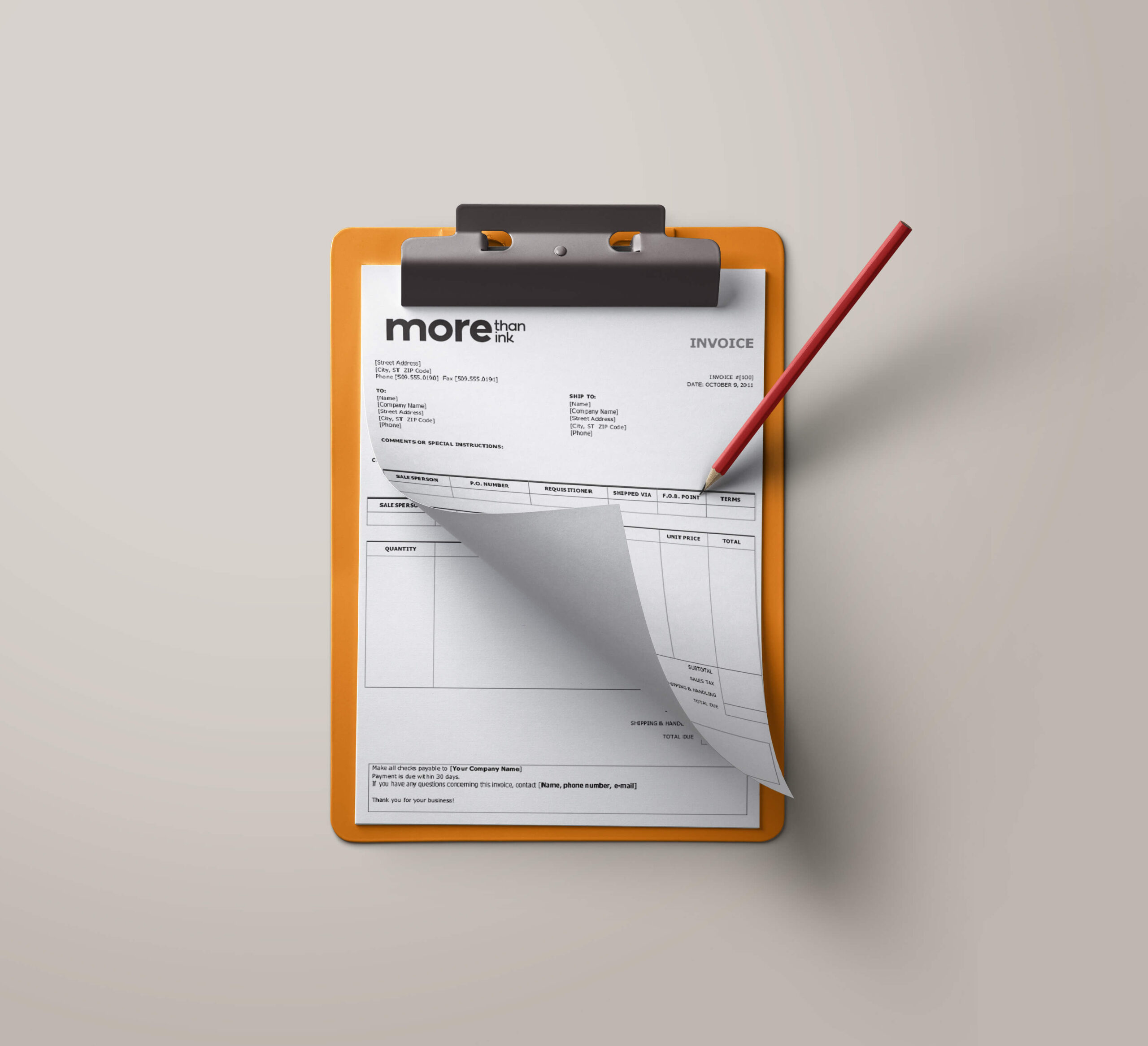 Forms - tpc - more than ink